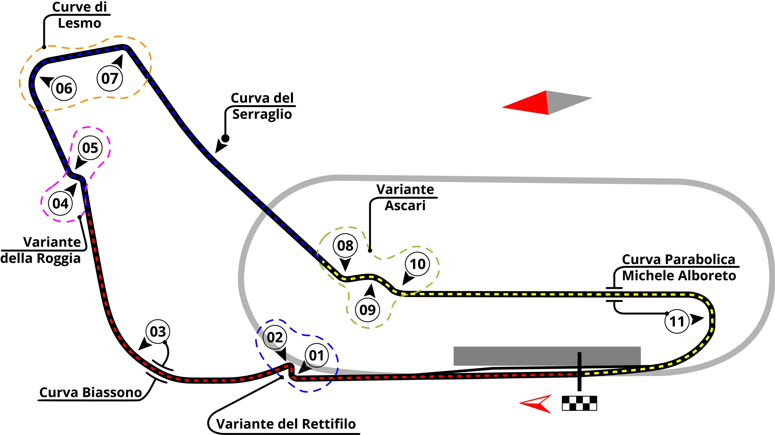 Autodromo Nazionale Monza Seating Plan - Ticket-Compare.com